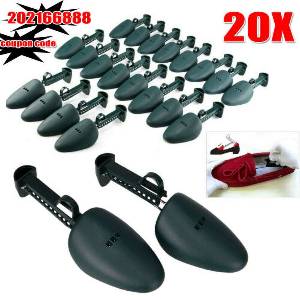 WinHolder 10 Pairs Adjustable Plastic Shoe Tree Men Shoes Stretcher ...