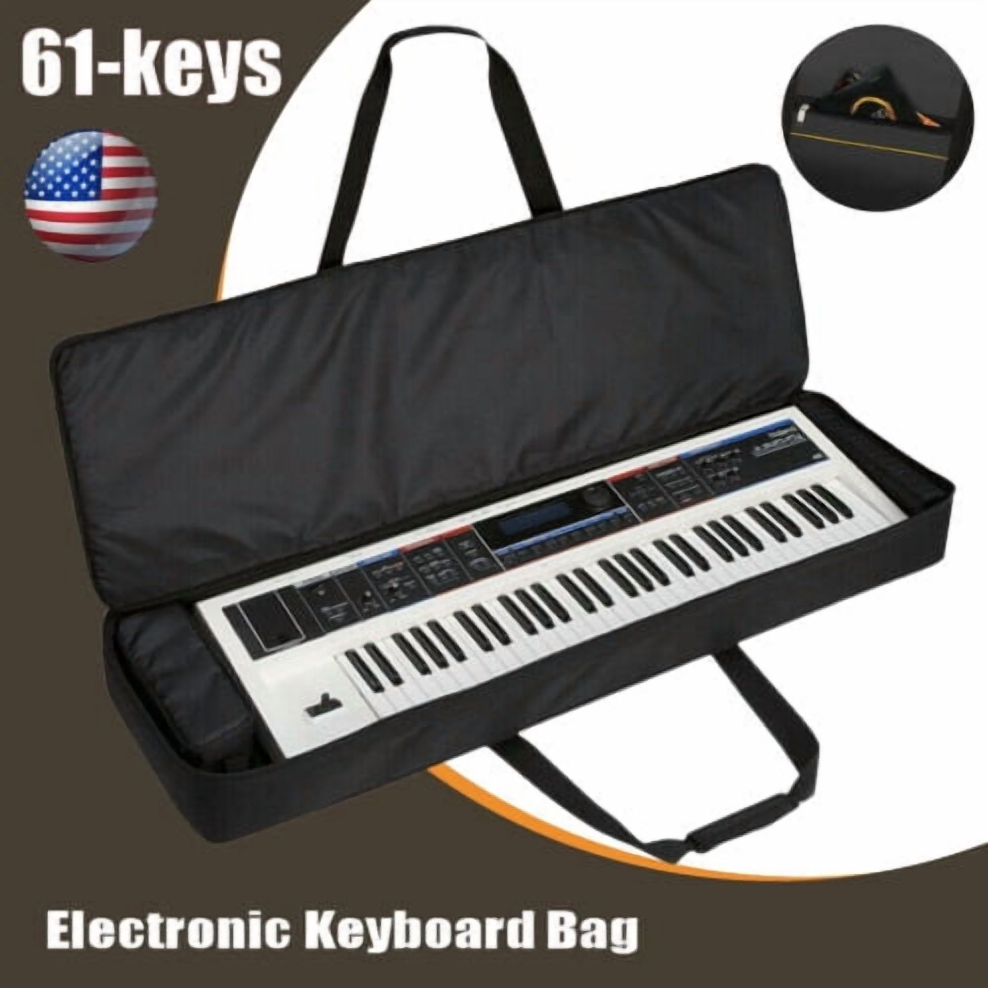 WinHolder 61Key Keyboard Electric Piano Padded Case Gig Bag For Casio ...