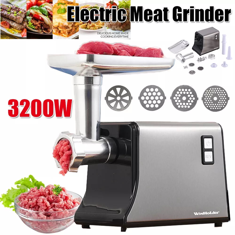 WinHolder Heavy Duty Commercial 3200W Electric Meat Grinder Sausage ...