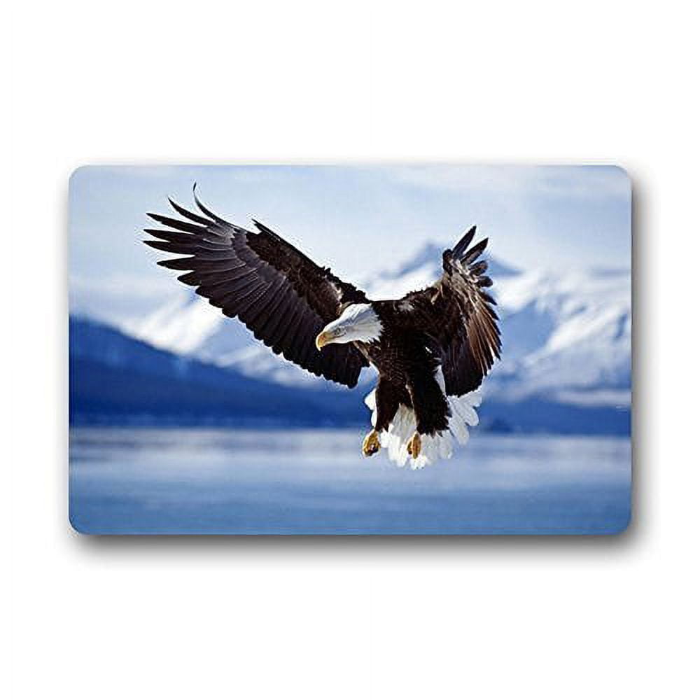 WinHome Bald Eagle Flight Doormat Floor Mats Rugs Outdoors/Indoor ...
