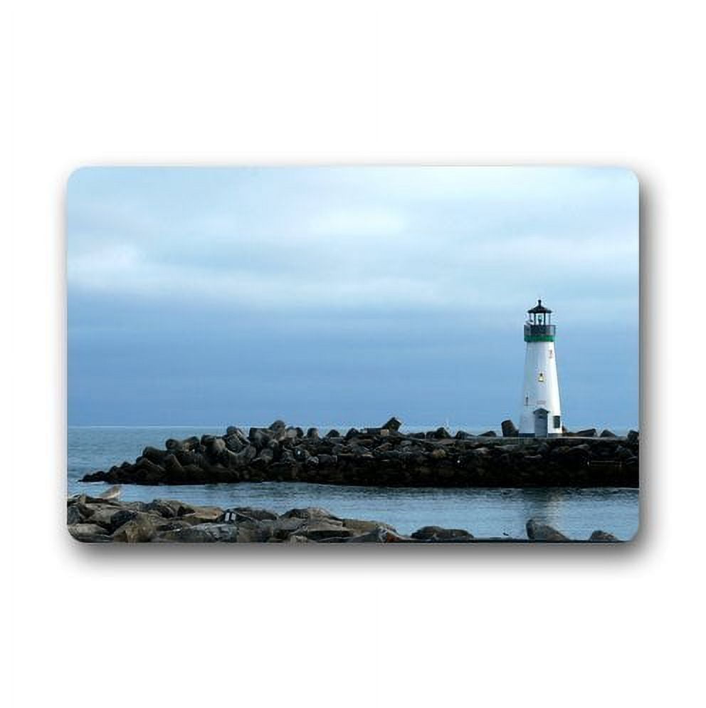 WinHome Beautiful Lighthouse Doormat Floor Mats Rugs Outdoors/Indoor ...