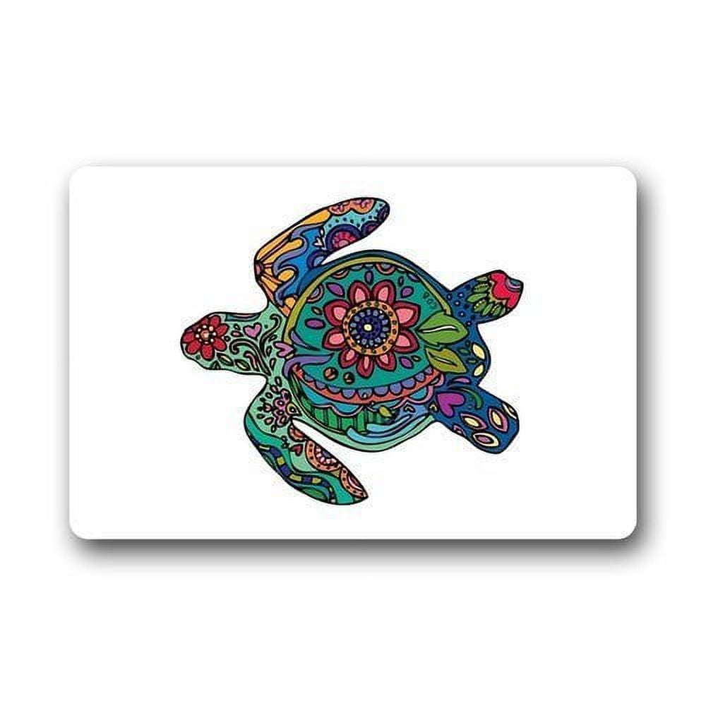 WinHome Cute Sea Turtle Doormat Floor Mats Rugs Outdoors/Indoor Doormat ...