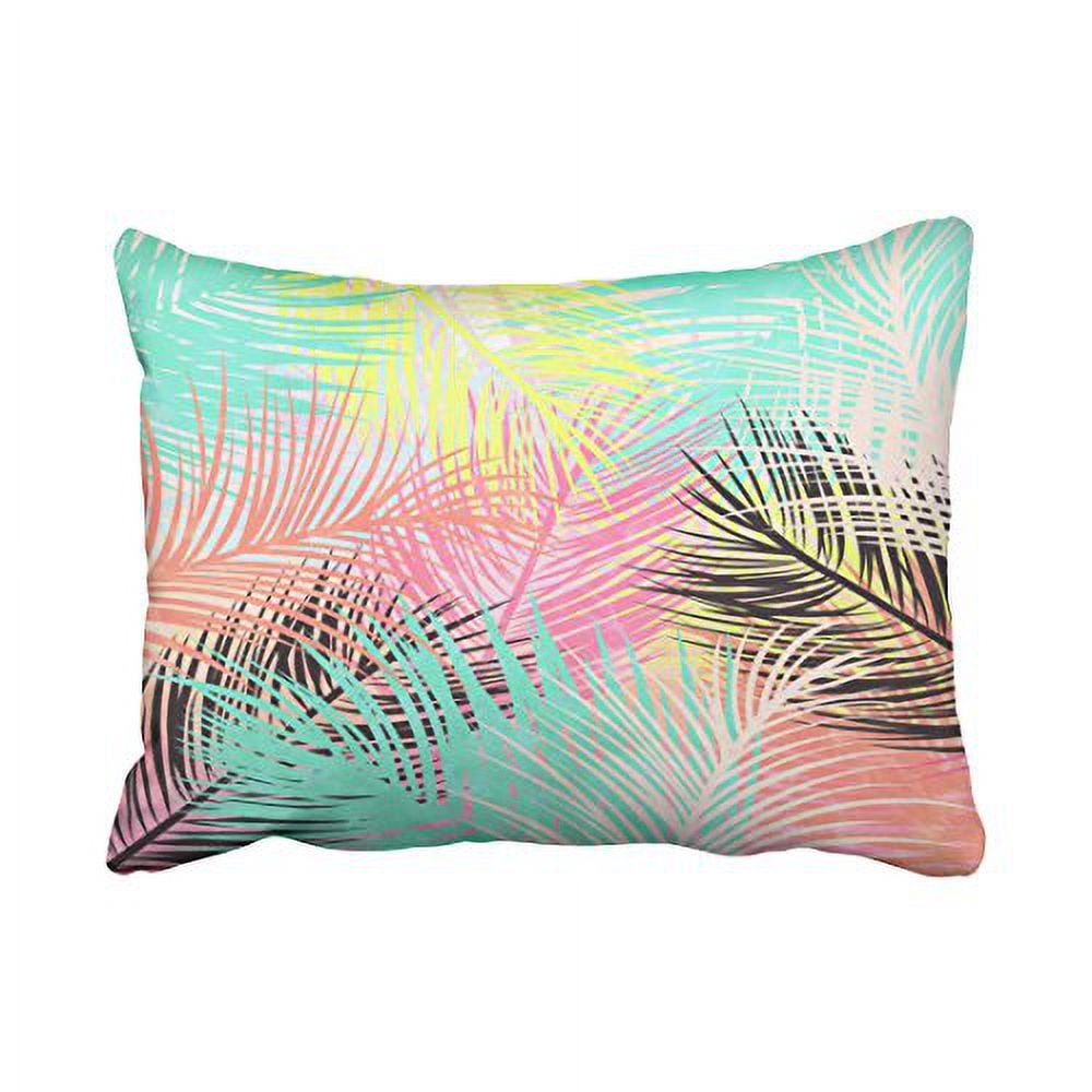 WinHome Cute Watercolor Bright Tropical Palm Tree Leaf Pattern ...