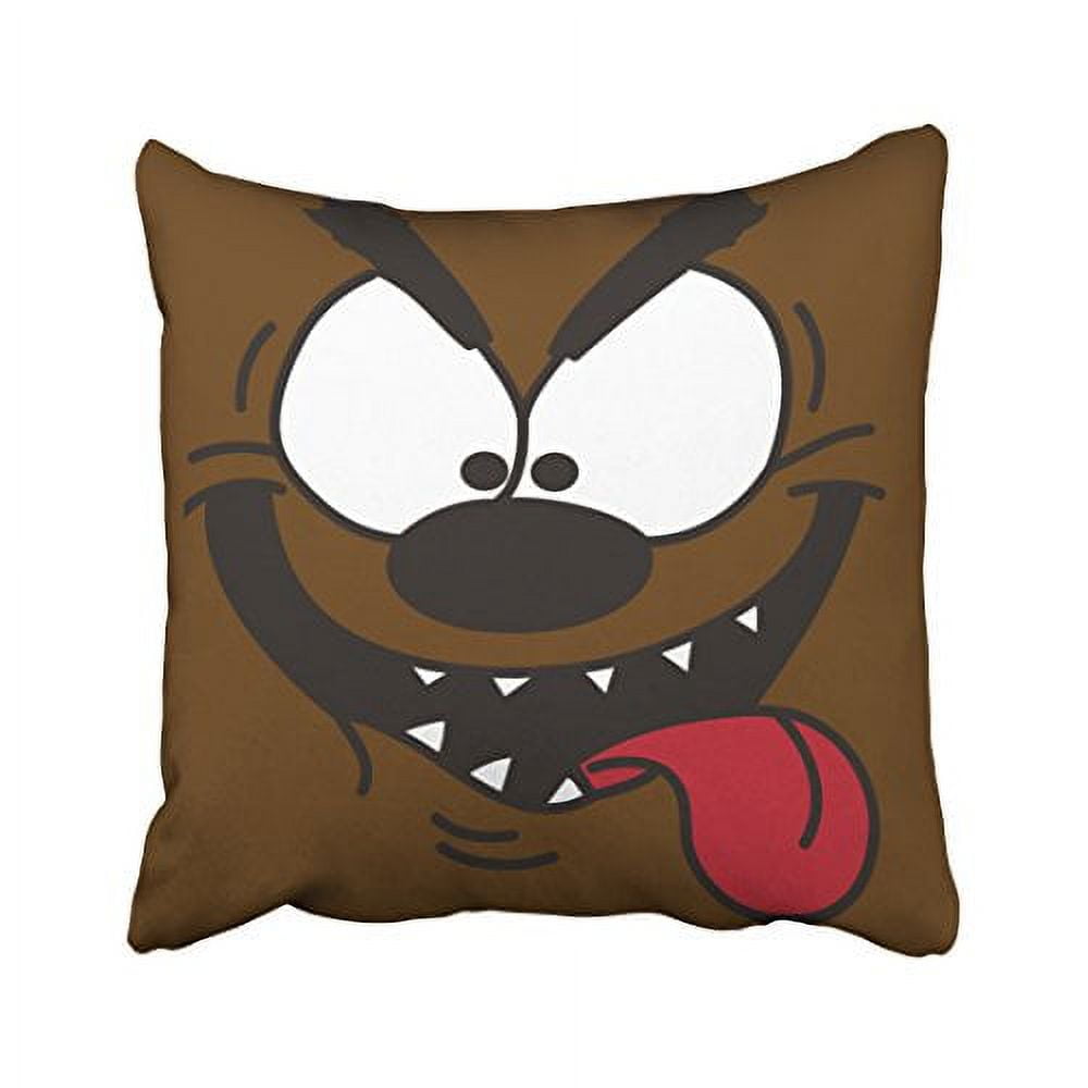 WinHome Funny Cartoon Werewolf Dog Face Monster Halloween Polyester 18 ...