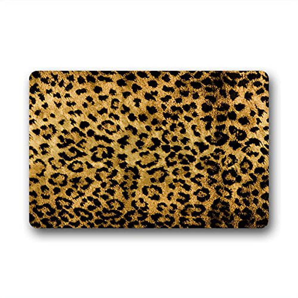 WinHome Leopard print Doormat Floor Mats Rugs Outdoors/Indoor Doormat ...