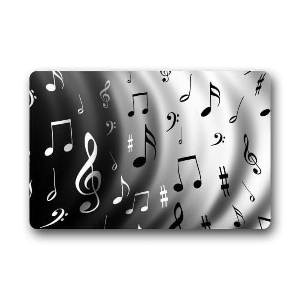WinHome Musical Music Notes Doormat Floor Mats Rugs Outdoors/Indoor ...