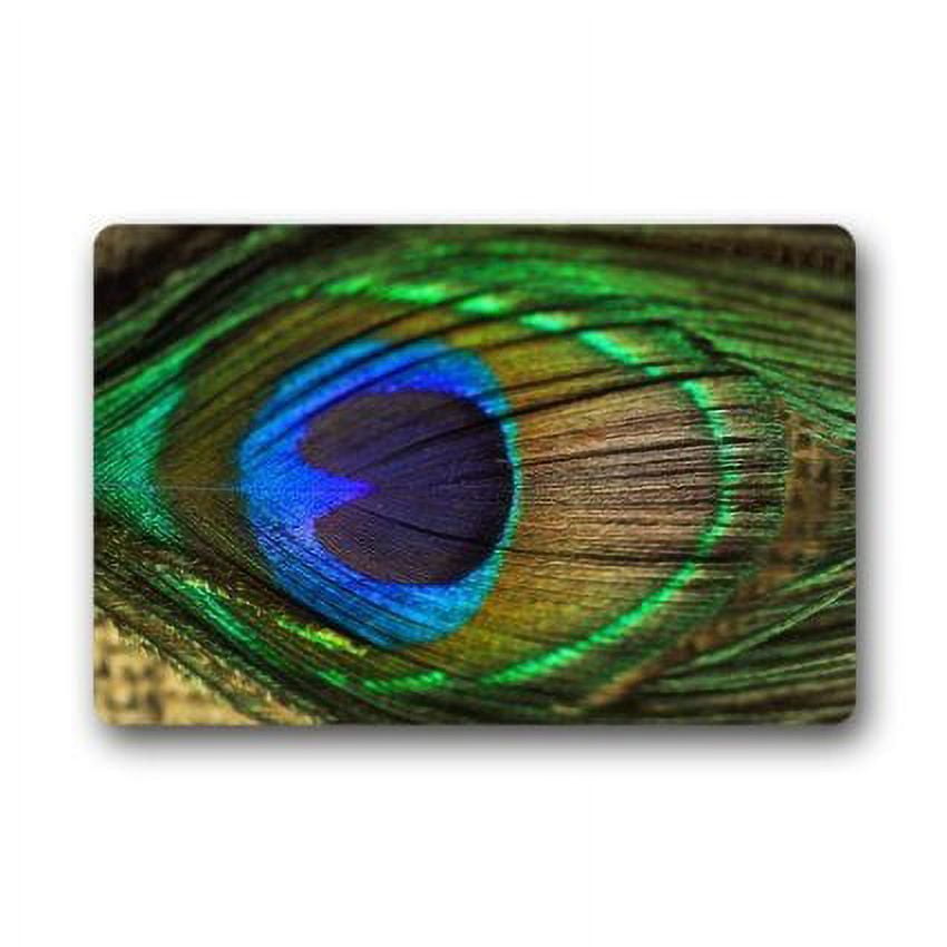 WinHome Peacock Doormat Floor Mats Rugs Outdoors/Indoor Doormat Size 23 ...