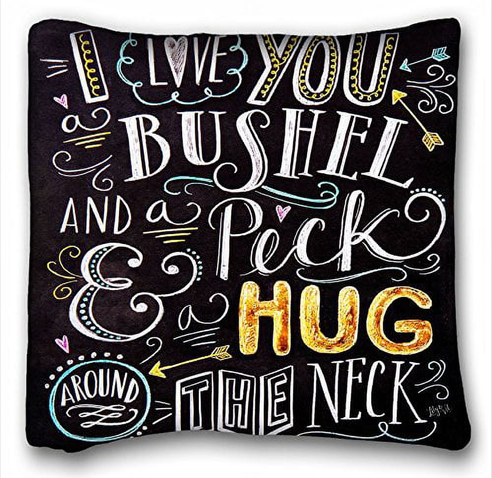 WinHome Romantic Valentine's Day Gift Love Quotes I Love You A Bushel ...