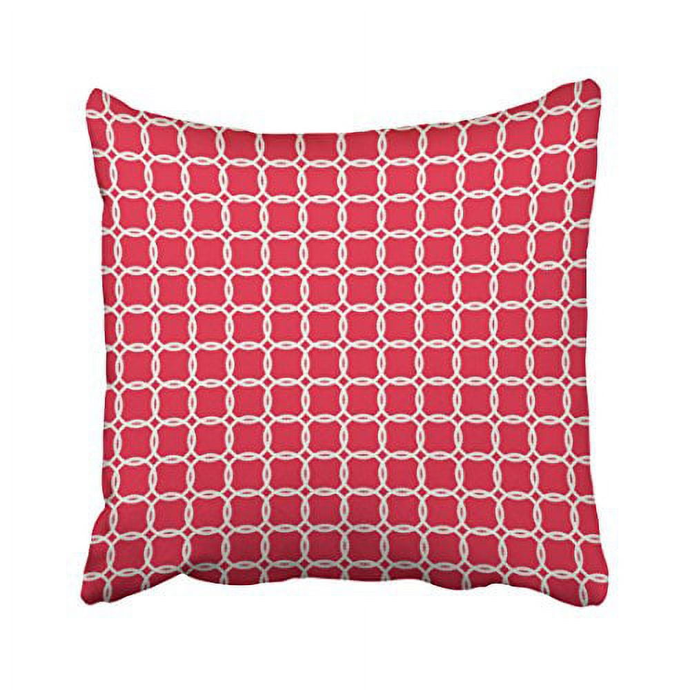 WinHome Square Throw Pillow Covers Retro Fashion Nautical Red Knots ...