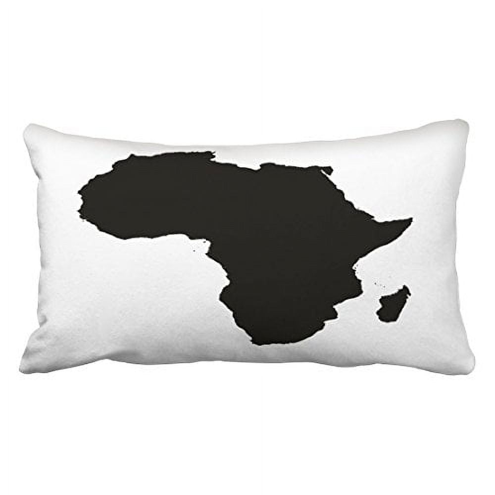 WinHome Vintage Fashion Africa Continent Black White Overstuffed ...
