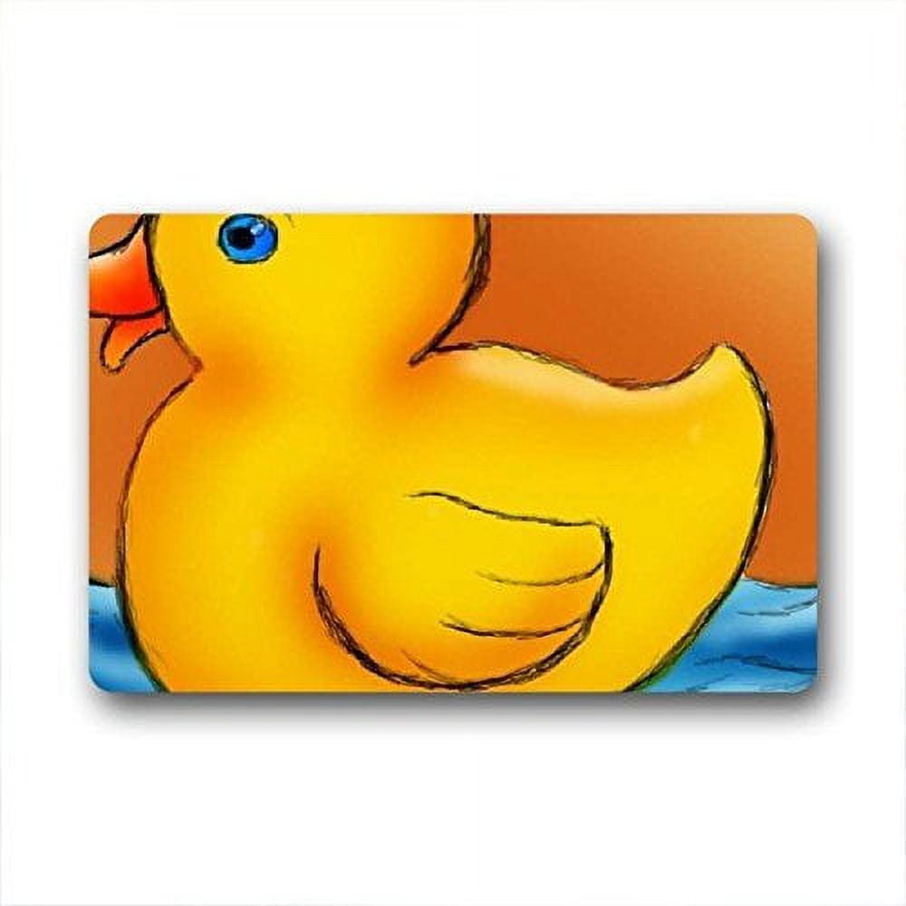 WinHome Yellow rubber duck Doormat Floor Mats Rugs Outdoors/Indoor ...
