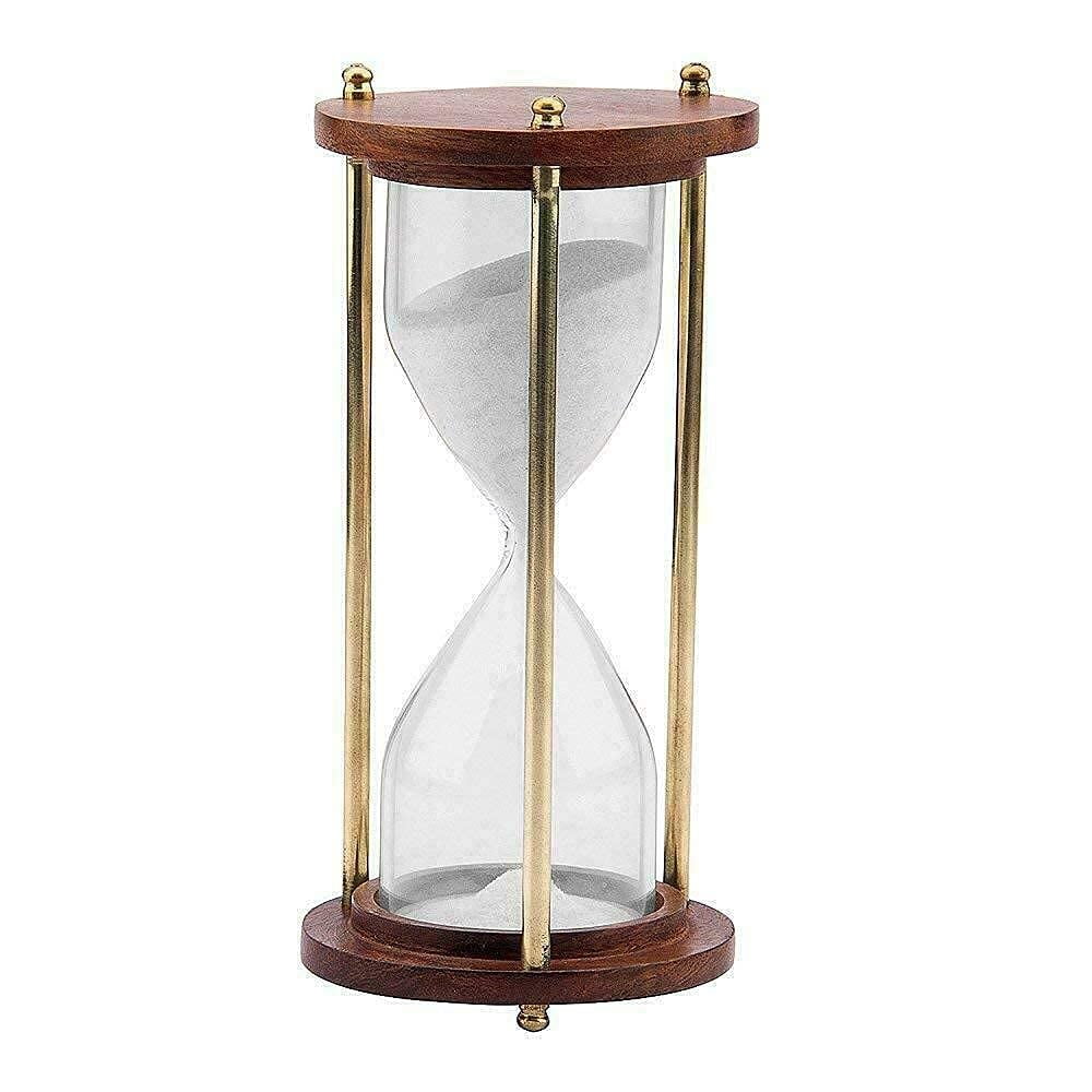WinMart Nautical_Antique Timer Hourglass 5 Min Sand Timer Beautiful ...