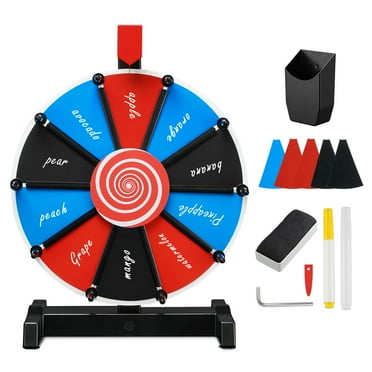 WinSpin 24" Tabletop Spinner Stand, Carnival Prize Wheel with 14 ...