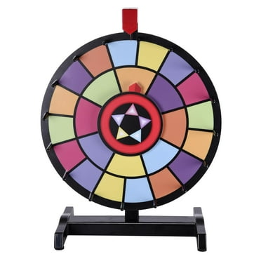 WinSpin 24" Tabletop Spinner Stand, Carnival Prize Wheel with 14 ...