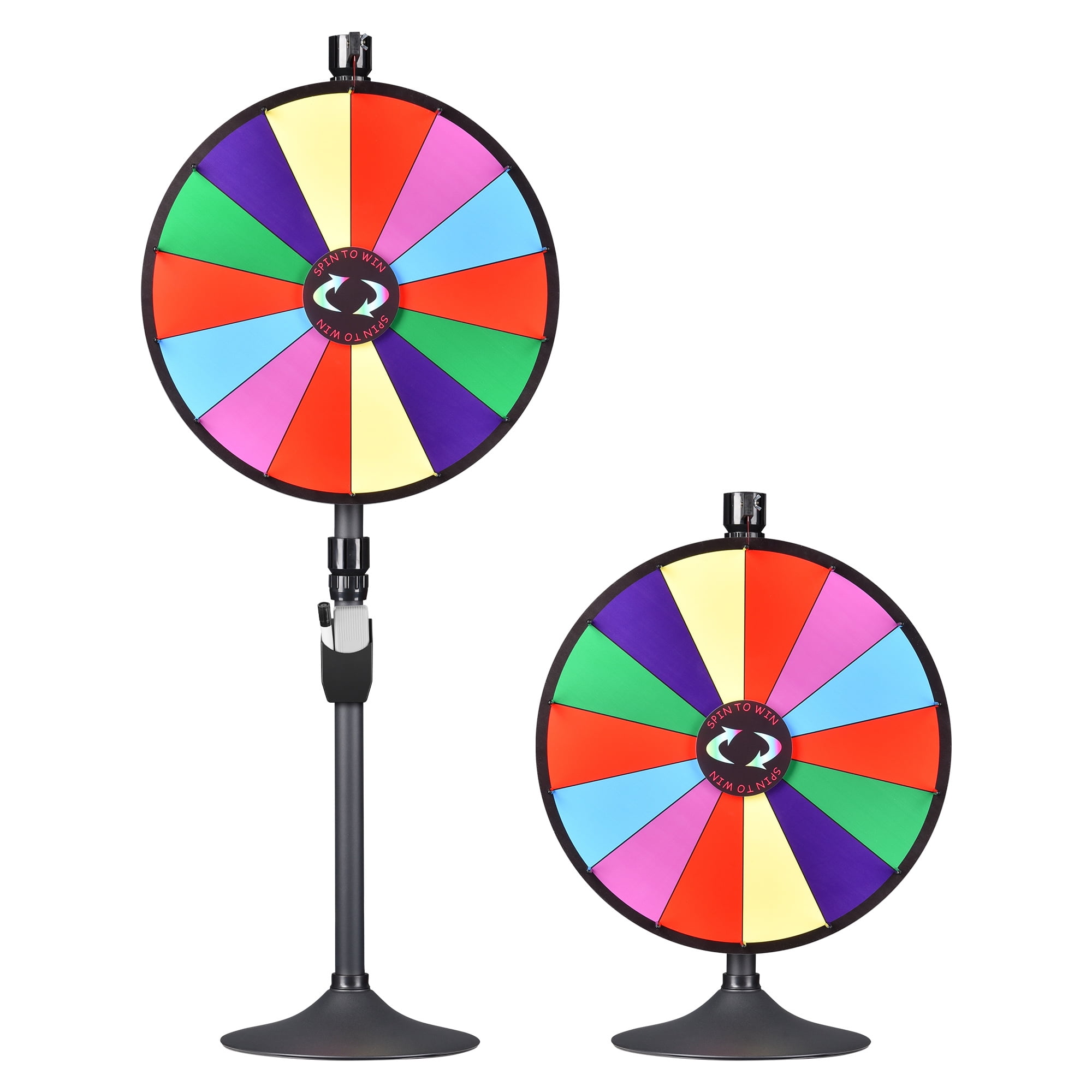 "WinSpin 24"" Spinner Prize Wheel, Dual Use, Fortune Spinning for ...