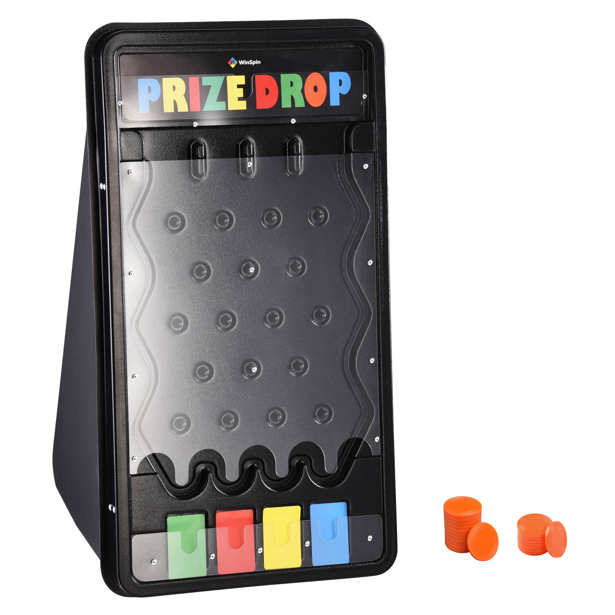 WinSpin 25" Prize Drop Board Disk Drop Game w/20 Pucks Home Tradeshow ...