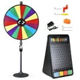 WinSpin 36" Dual Use 18 Slots Prize Wheel Prize Drop Game Board Kit w ...