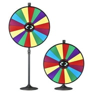 "ZENSTYLE 24"" Carnival Prize Wheel Spinner Game Stand with Adjustable ...