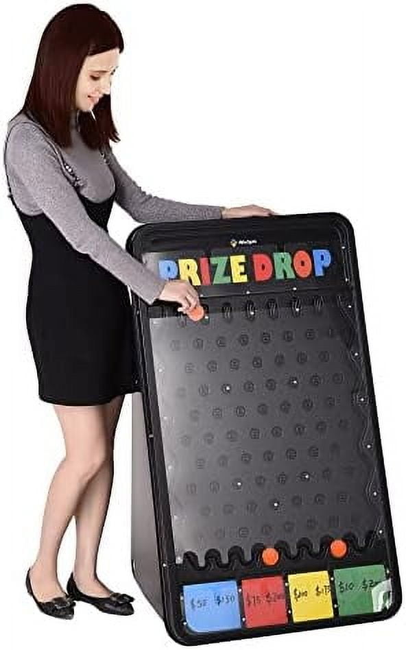 WinSpin 41"x25" Prize Drop Board Foldable Stand Disk Drop Board Game ...