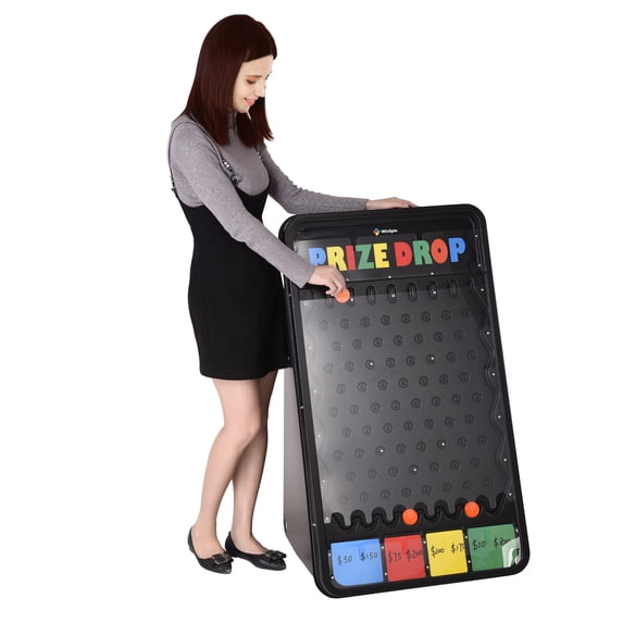 WinSpin Tabletop Prize Drop Game Board with Foldable Stand and 12 Pucks ...