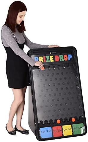 WinSpin 41"x25" Prize Drop Board Foldable Stand Disk Drop Board Game ...