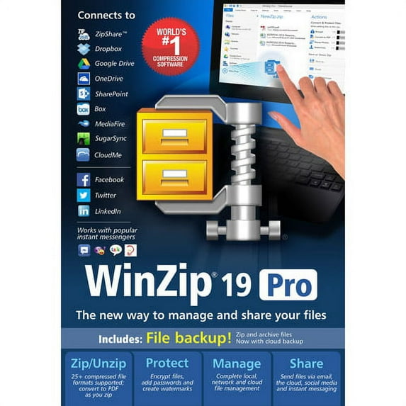 WinZip Pro - (v. 19) - license - 1 user - ESD - Win - Multilingual ...