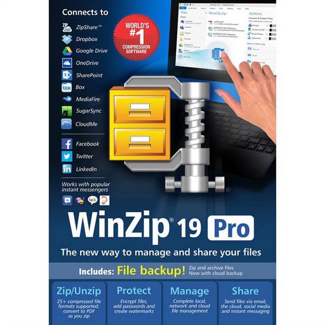 WinZip Pro - (v. 19) - license - 1 user - ESD - Win - Multilingual ...