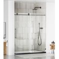 WinZo Frameless Shower Door 56-60" W x 76" H, Glass Shower Door, Shower ...