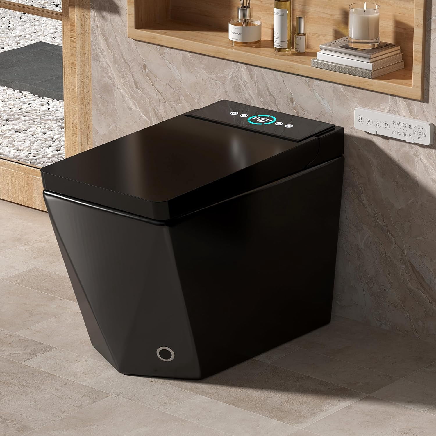 WinZo Square Smart Toilet Bidet For Modern Bathroom,Diamond-shaped ...