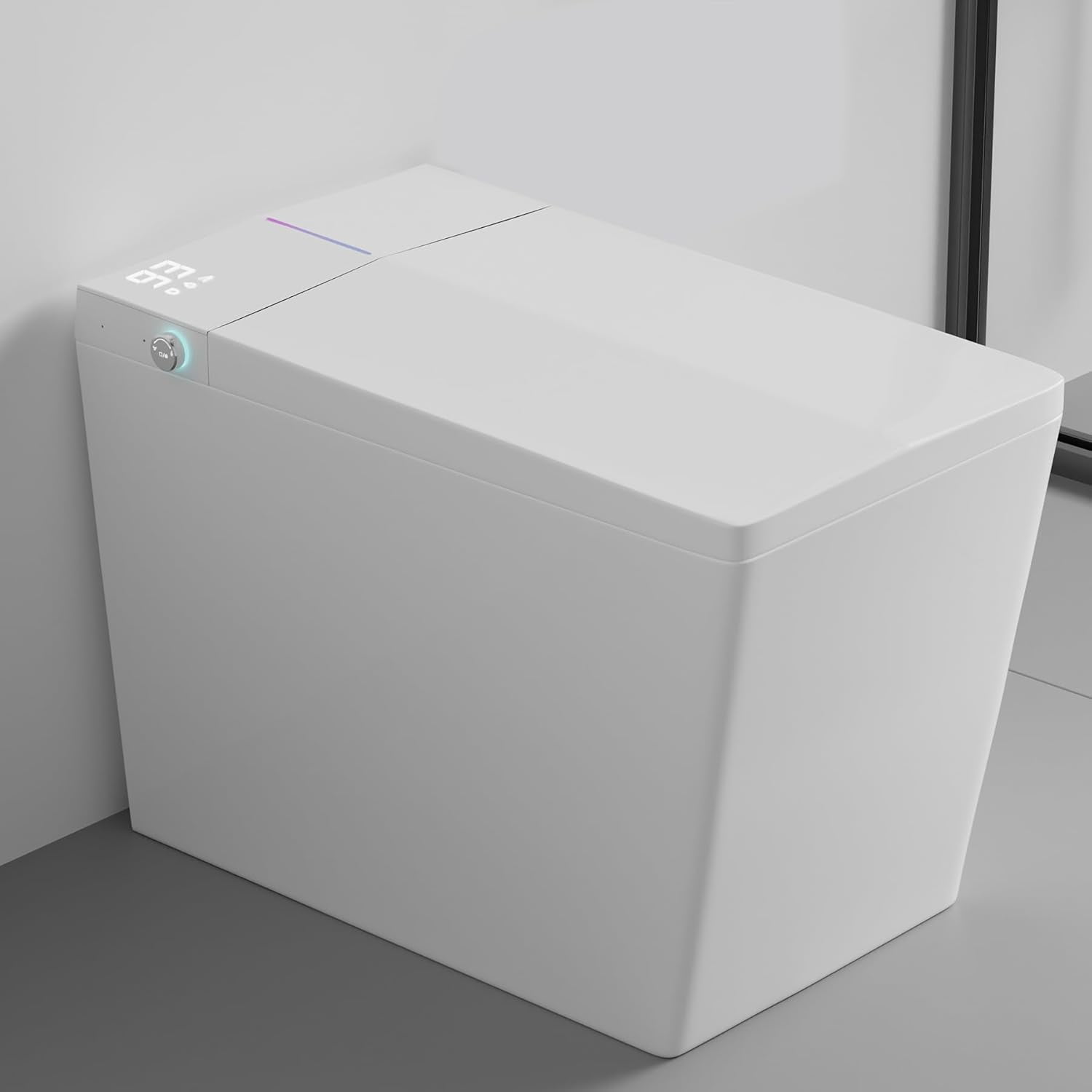 WinZo Square Smart Toilet with Tank Built-in,Square With Auto Flush ...