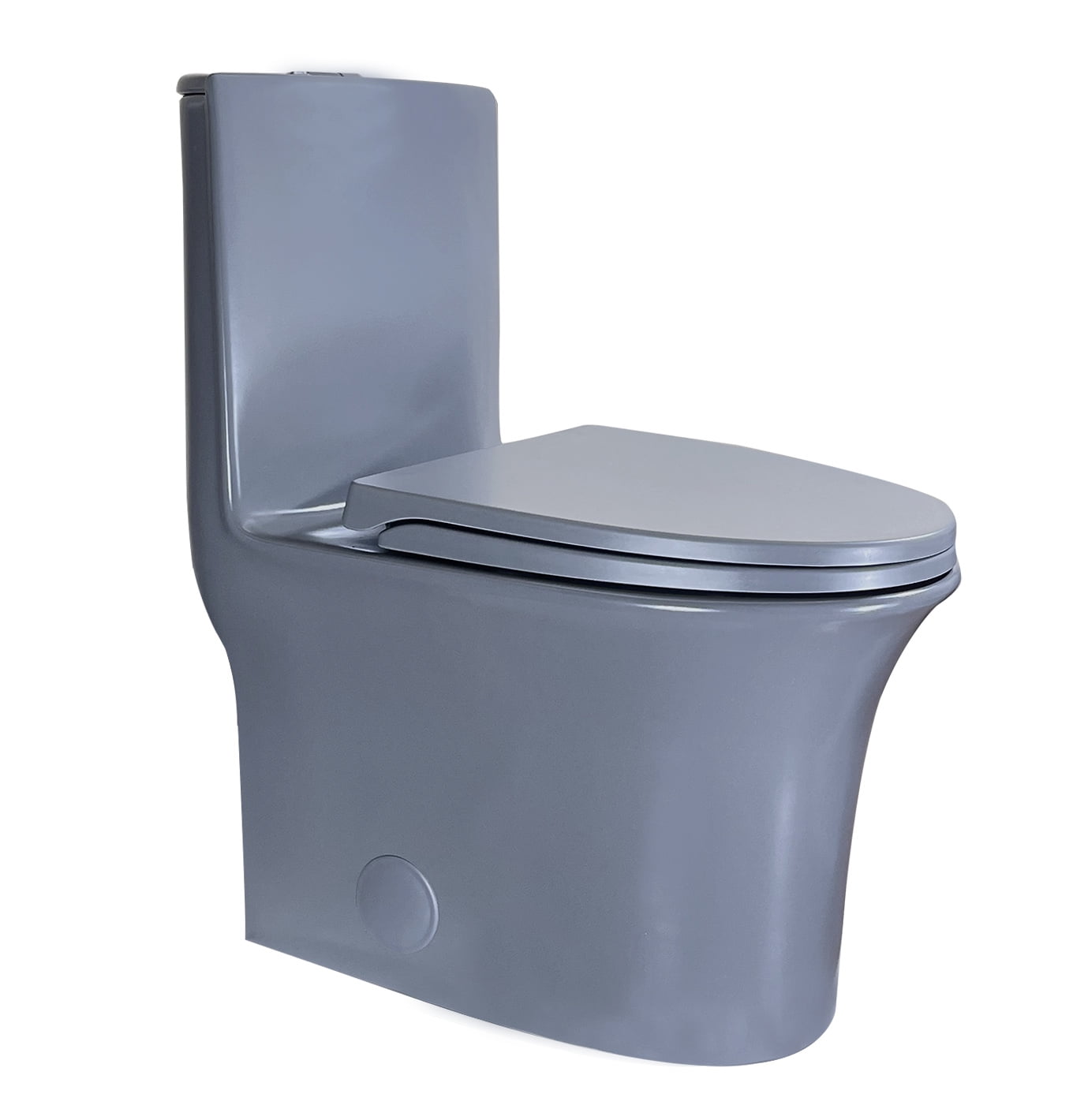 WinZo WZ5020GR Modern One Piece Gray Toilet Dual Flush 1.1/1.6 GPF ...