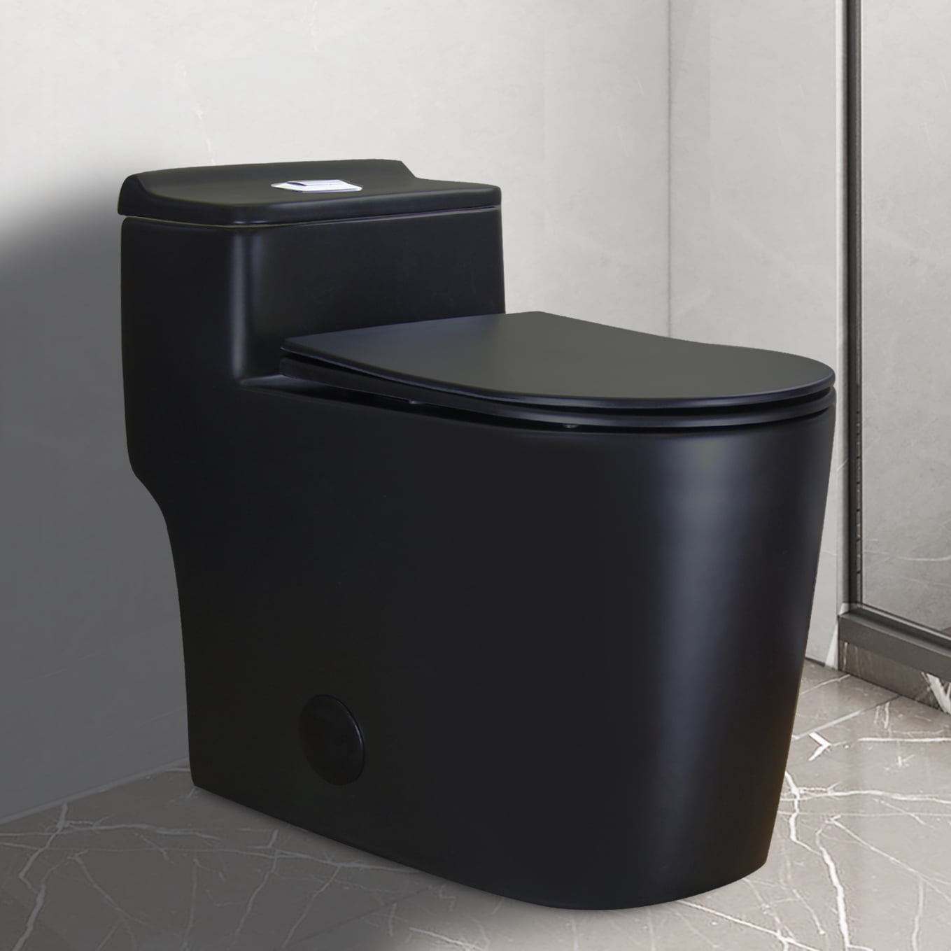 WinZo WZ5080B Toilet, Dual Flush 1.28 GPF, Comfortable 17.25" Bowl ...