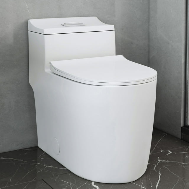 WinZo WZ5080S One Piece Toilet With 10" Rough-in Comfortable Height ...