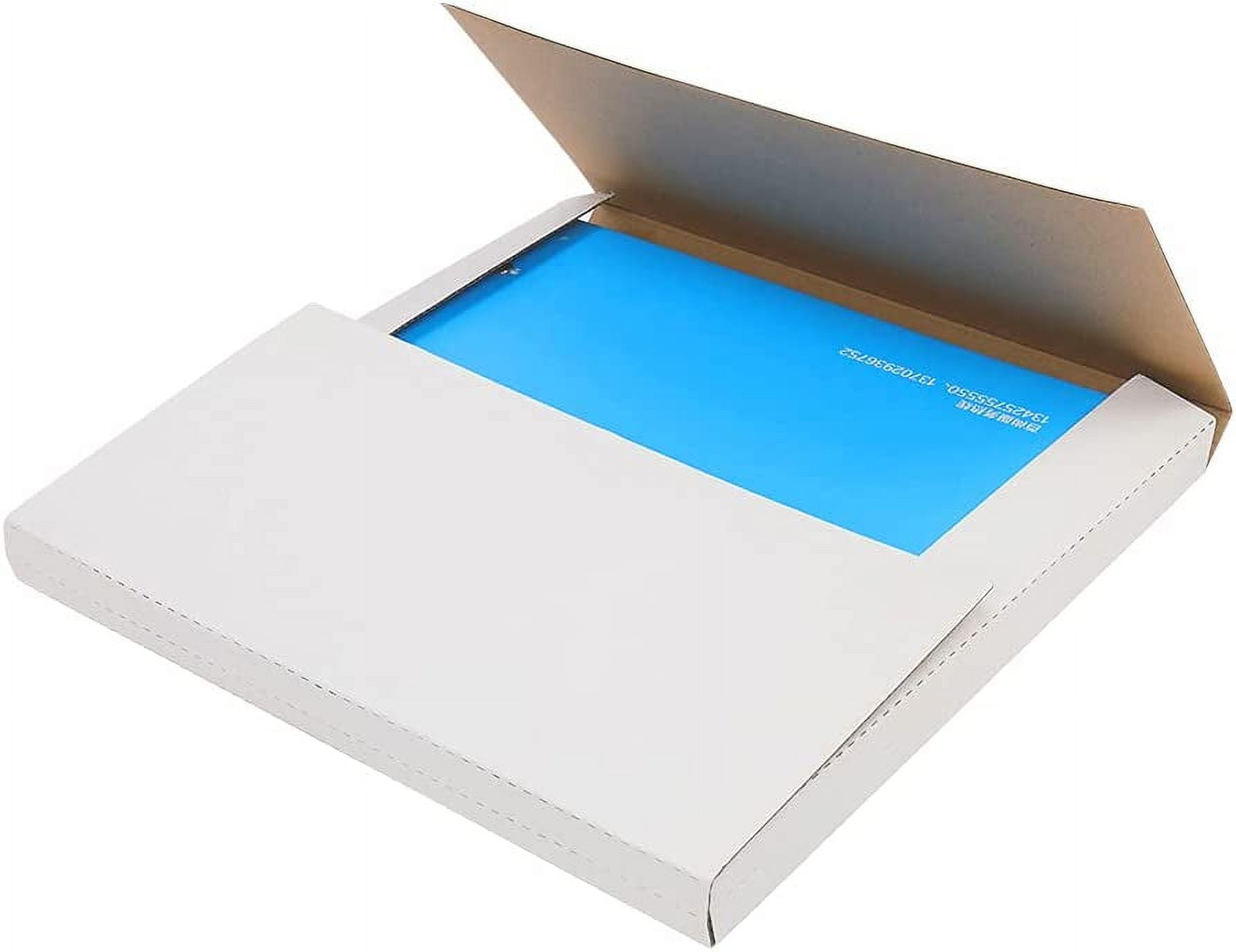 Winado 100PCS White LP Shipping Mailer Boxes, 12.5in*12.5in*1/2in & 1in ...