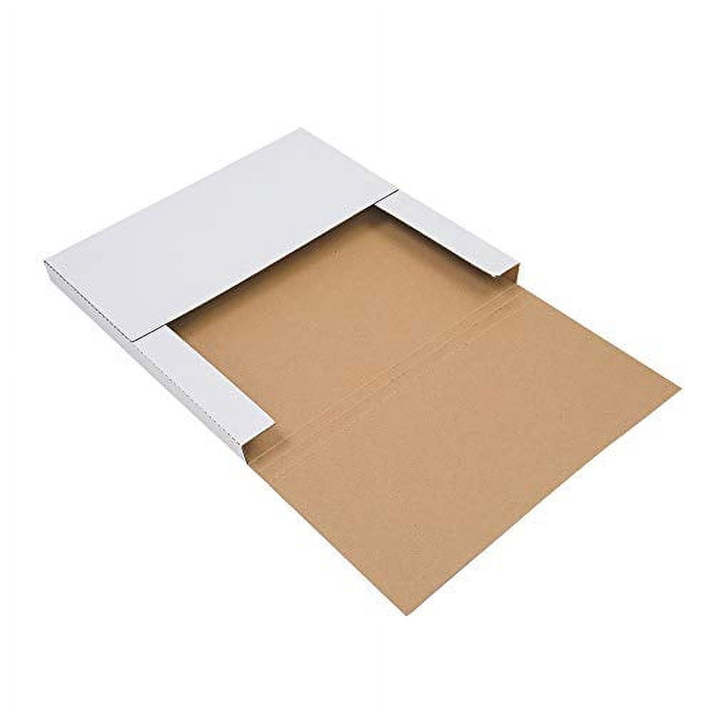 Winado 100PCS White LP Shipping Mailer Boxes, 12.5in*12.5in*1/2in & 1in ...