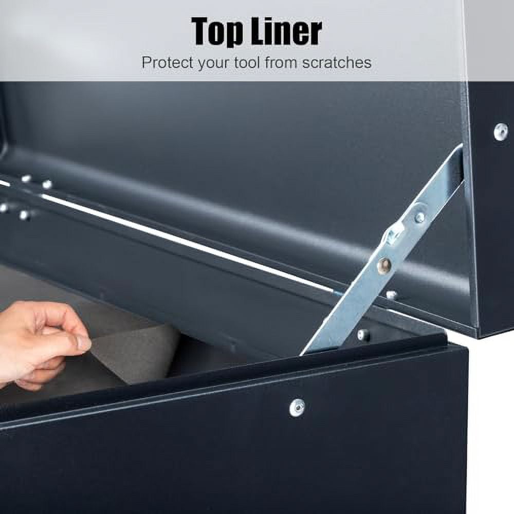 Winado 24" Portable Tool Box, 5 Drawers & Top Storage Tray Tool Box ...