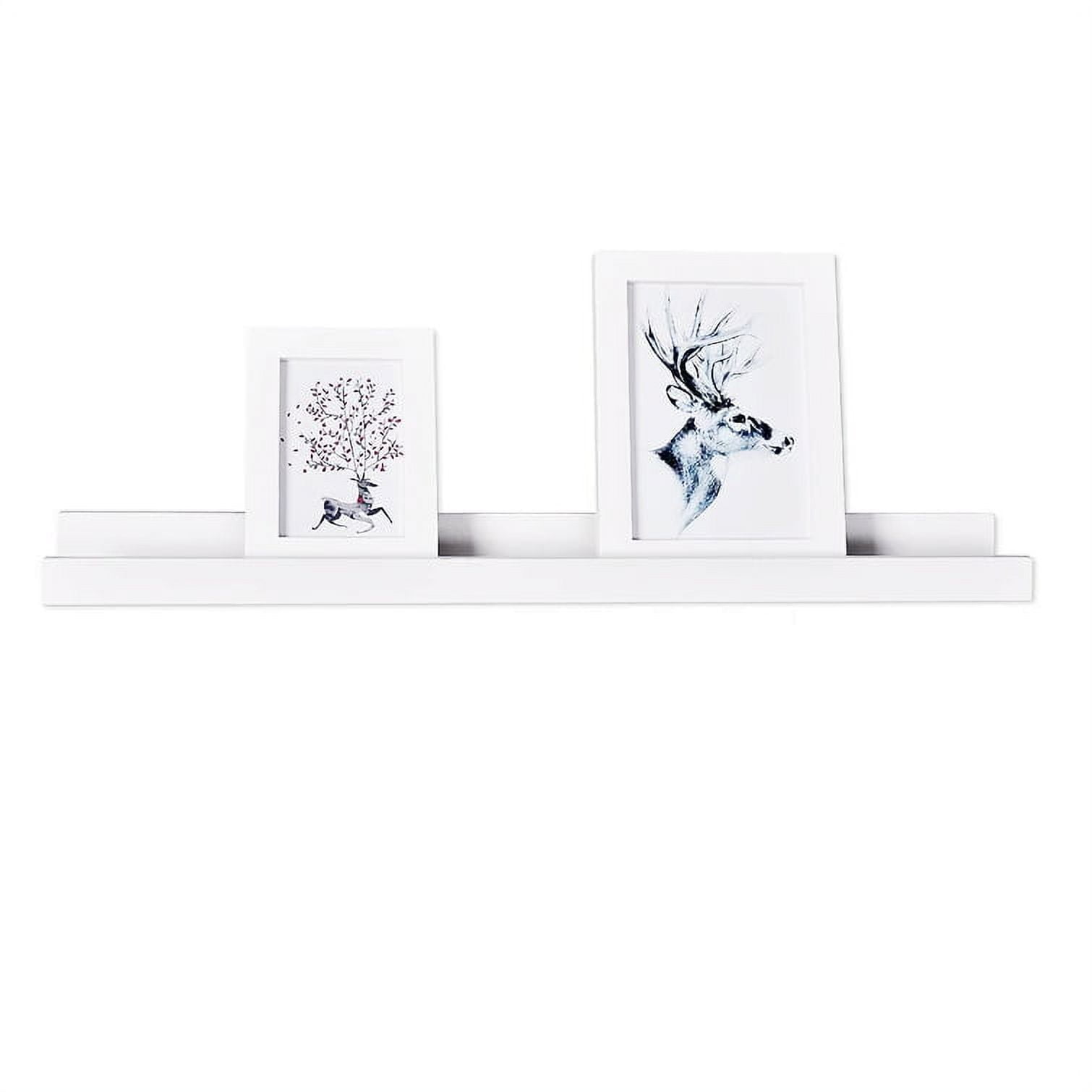 Winado 46" Floating Wall Shelf Unit Display Storage Holder,White ...