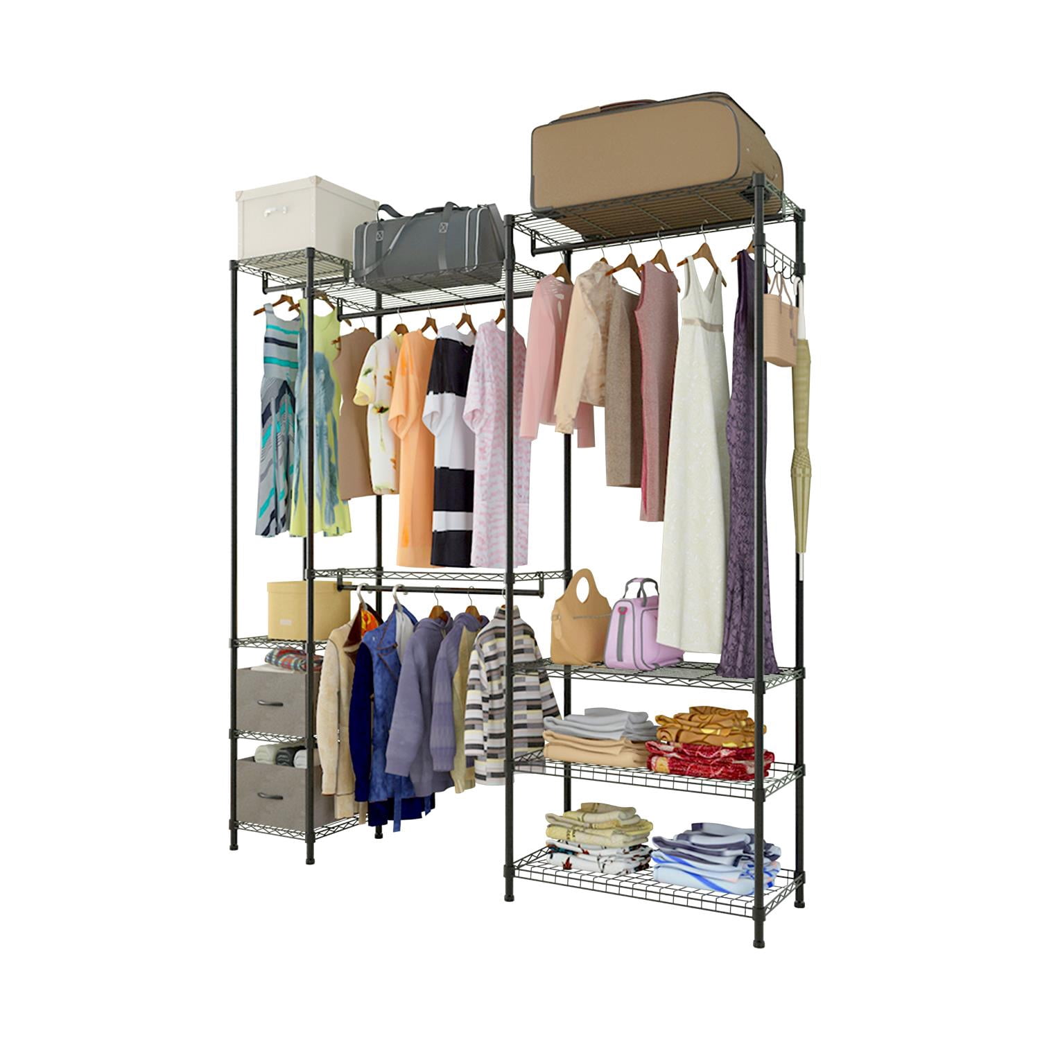 Winado Heavy Duty Clothes Rack Clothing Rack Wire Garment Rack ...