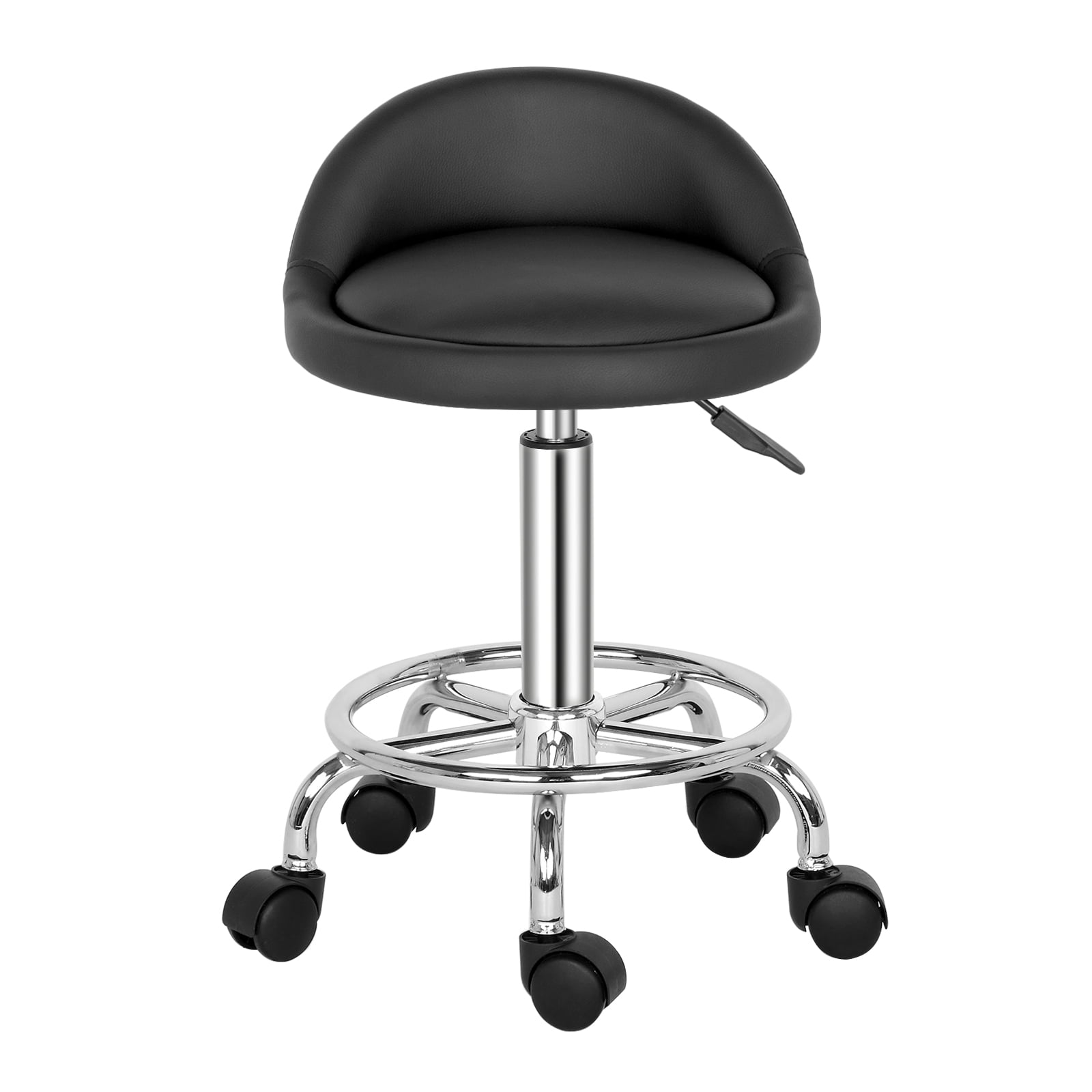 Winado Height Adjustable Swivel Stool with Wheels, Round Rolling Stools ...