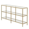 Winado Large Console Table with 3 Shelves, Gold Hallway Table, Narrow ...