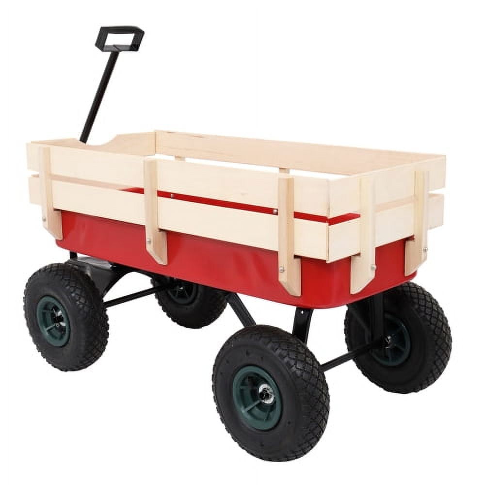 Winado Light and Durable Garden Cart Wagon with Metal Wheels for Yard ...