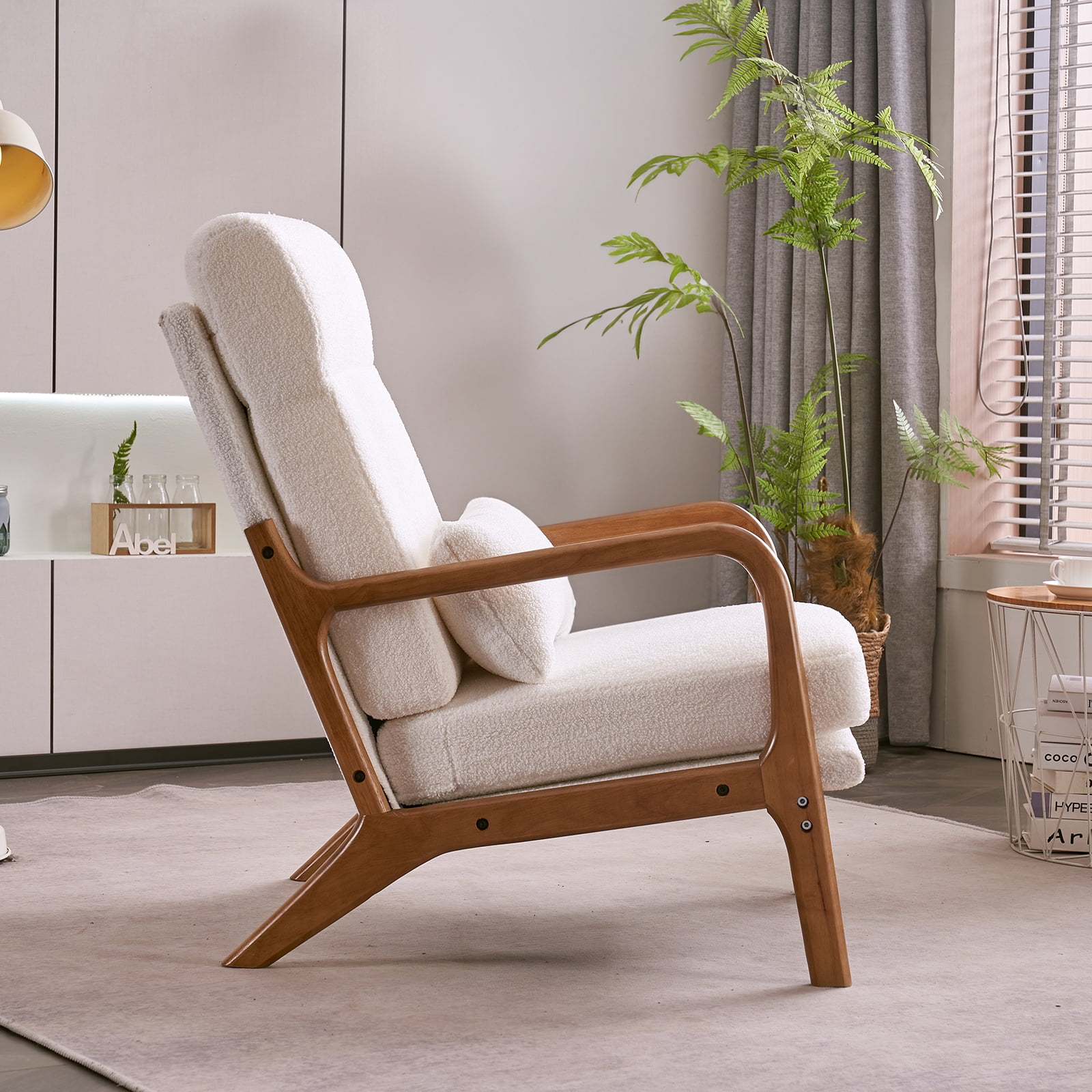 Winado Living Room Chairs Fabric Accent Chair, Padded Armchair for ...