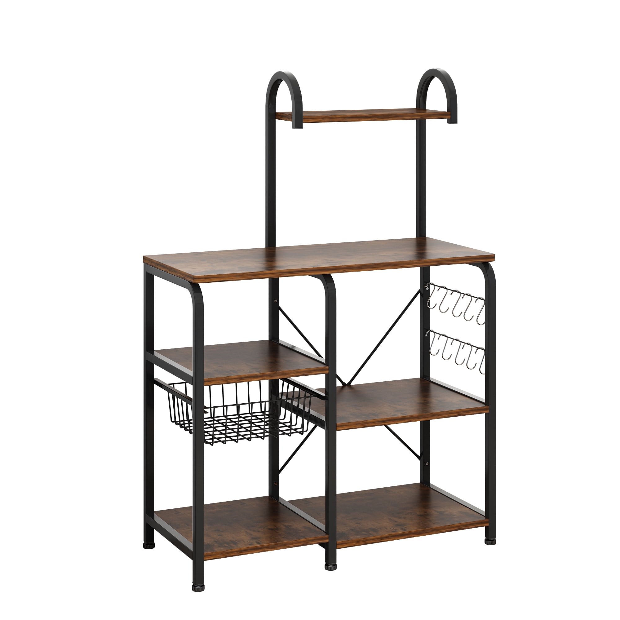Winado Multifunction Kitchen Microwave Oven Stand, Baker's Rack, Free Standing Kitchen Utility ...