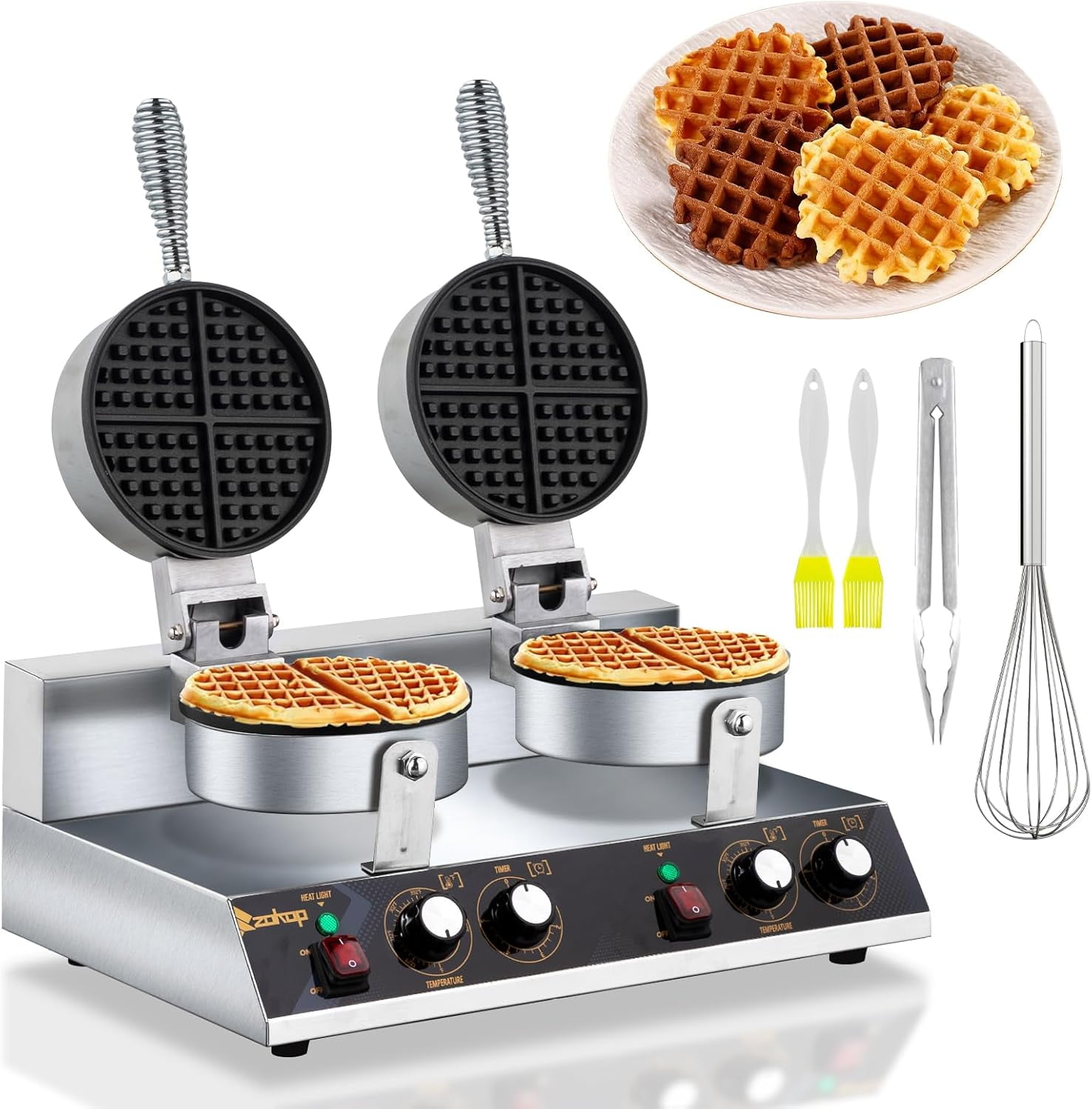 Winado Waffle Maker, Professional Belgian Commercial Waffle Maker ...