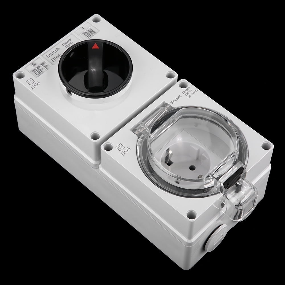 Wincal Wall Plug-IP66 Enchufe de Pared a Prueba de Agua Enchufe de ...