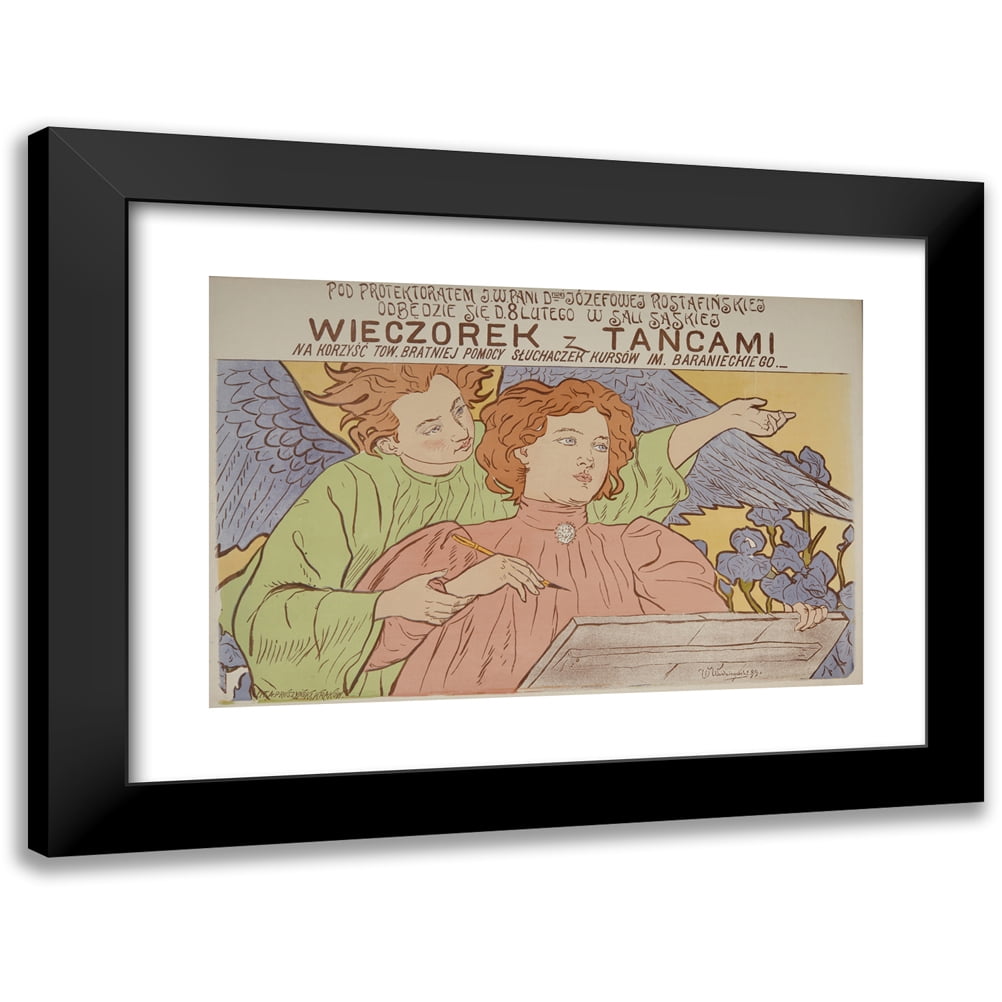 Wincenty Wodzinowski 14x11 Black Modern Framed Museum Art Print Titled ...
