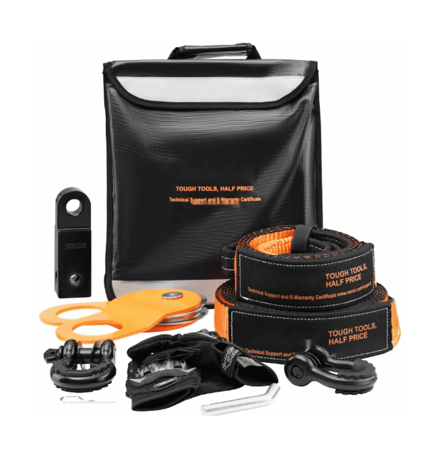 Winch Recovery Kit 30,000 lbs, Heavy Duty Tow Straps for Jeep Trucks ...