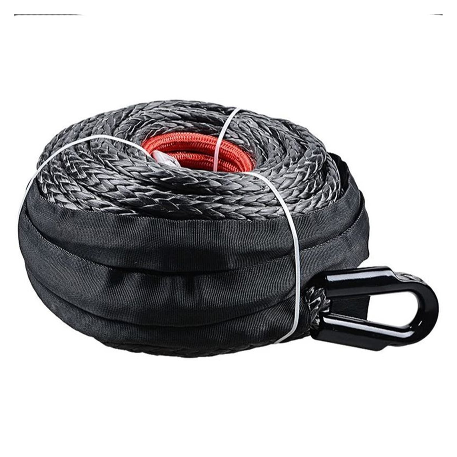 Winch Rope String Line,Cable With Sheath Gray Synthetic Towing Rope ...