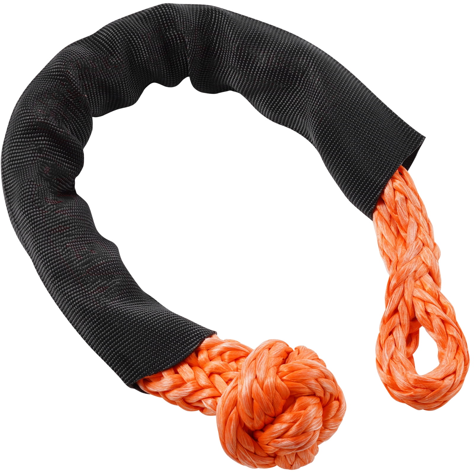 KFFKFF Winch Shackle Orange Synthetic Rope 1/2" x 22" 6.6 Ton Non ...
