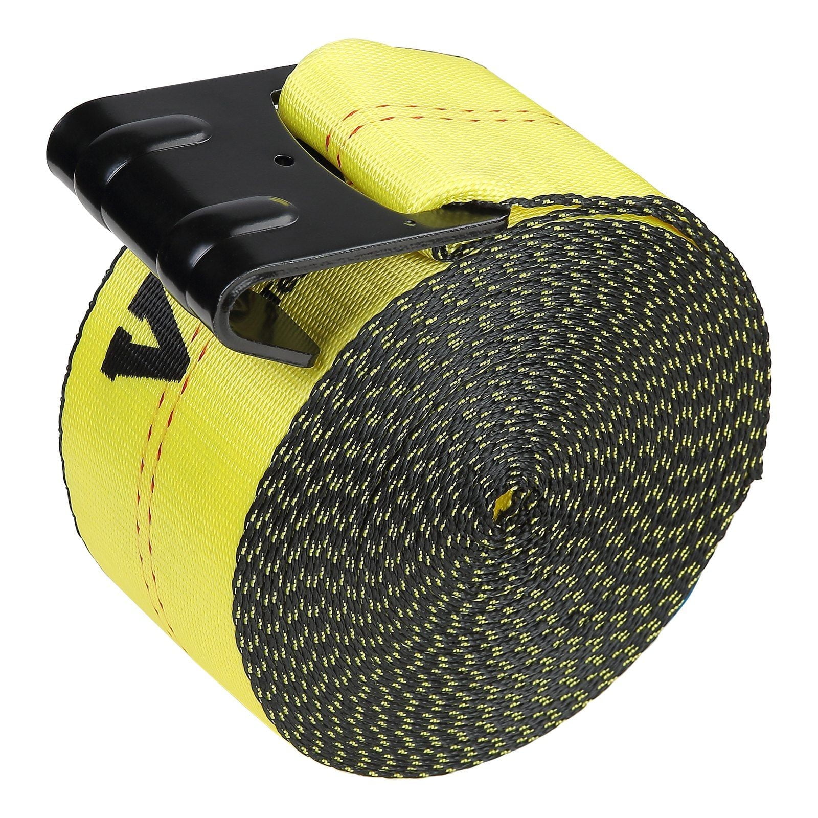 Winch Straps, 4" x 30', 18000 lbs Break Strength,6000 lbs Load Capacity,Flatbed Tie Downs Cargo ...